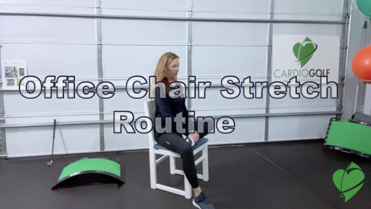 10-min Office Chair Stretch Routine for Weekend Golfers - Total Body ...