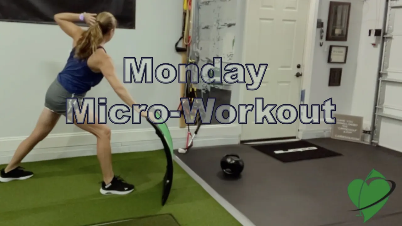 6-min Monday Daily Dose (Micro-Workout) - CardioGolf® Online Studio