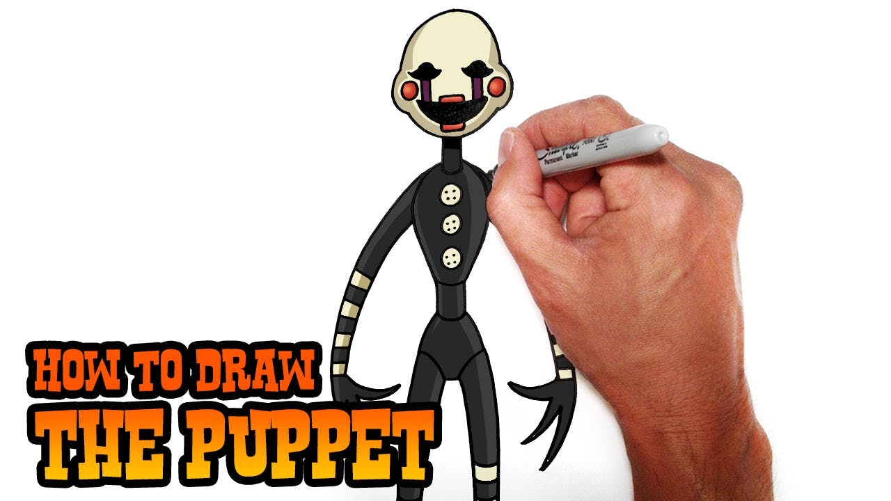 How to Draw The Puppet - FNAF Characters - C4K ACADEMY