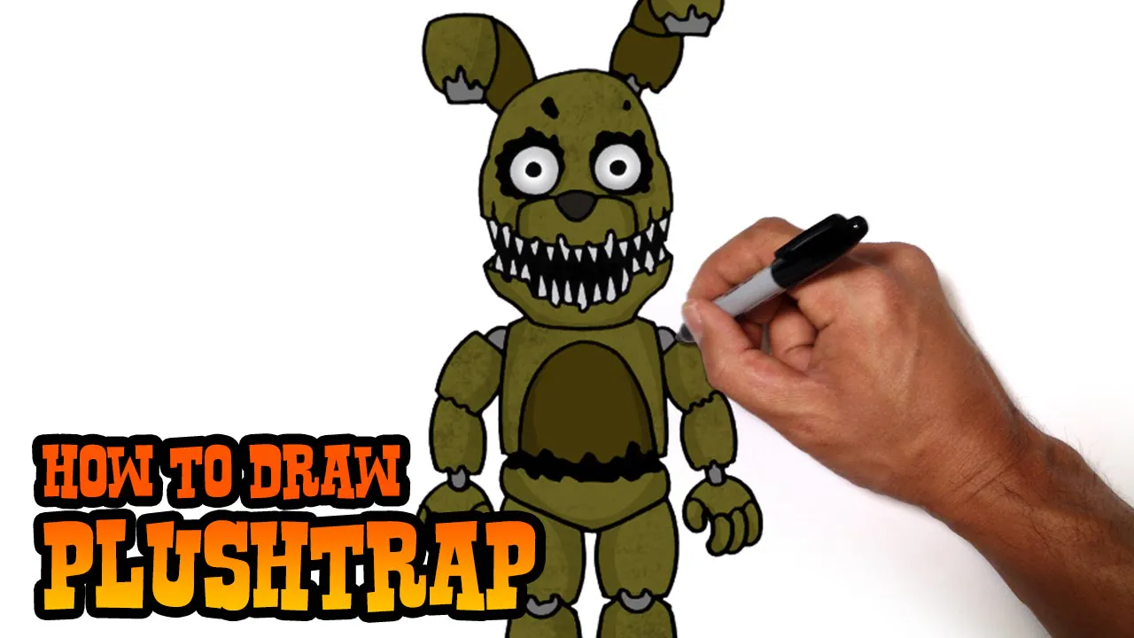 How to Draw Plushtrap - C4K ACADEMY