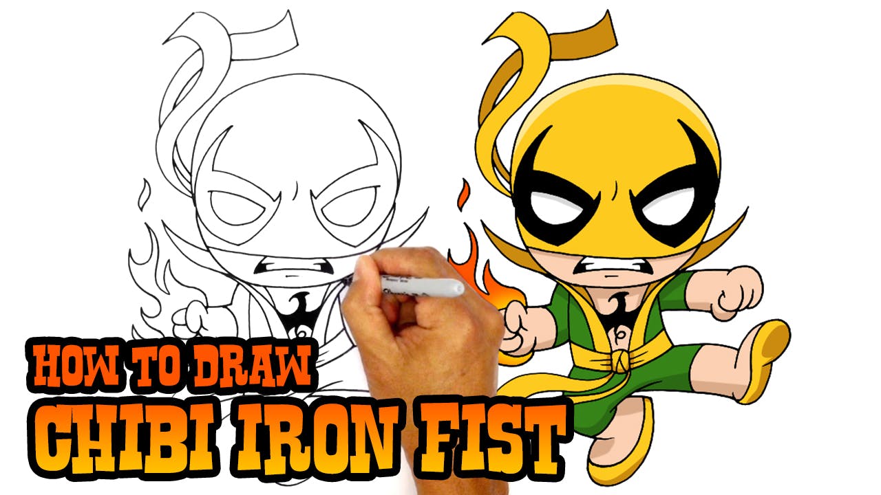 How to Draw Chibi Iron Fist - C4K ACADEMY