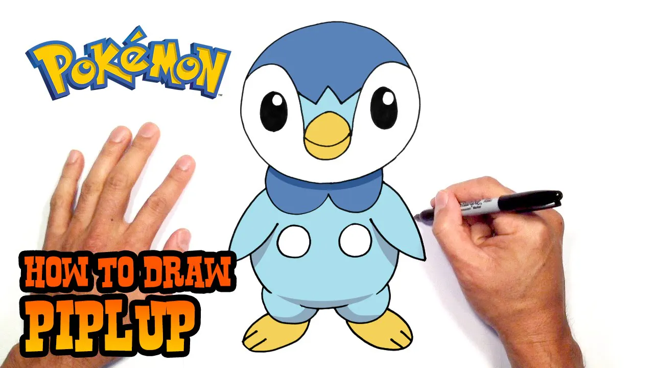 How to Draw Piplup | Pokemon - C4K ACADEMY