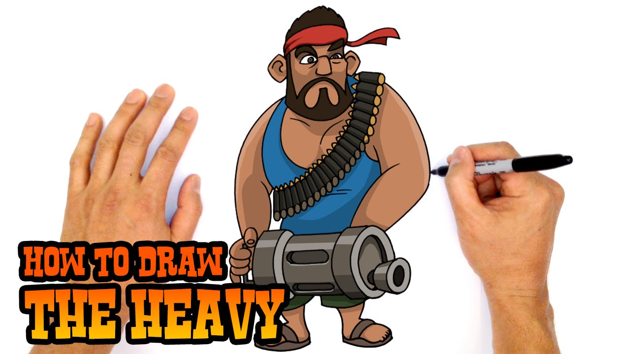 How to Draw The Heavy | Boom Beach - C4K ACADEMY
