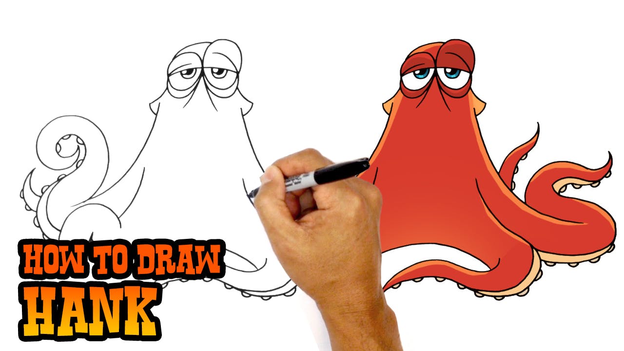 How to Draw Hank | Finding Dory - C4K ACADEMY