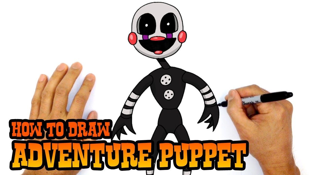 How to Draw Adventure Puppet | FNAF World - C4K ACADEMY