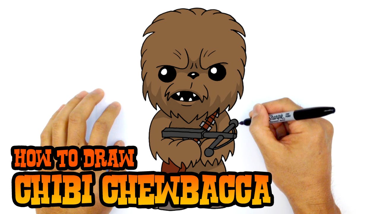 How to Draw Chibi Chewbacca | Star Wars - Chibi Characters - C4K ACADEMY