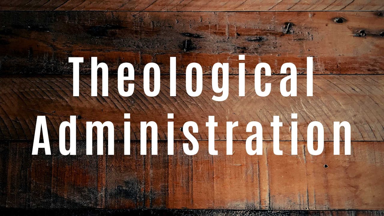 Dr. Jeren Rowell: Theological Administration - Praxis Studio