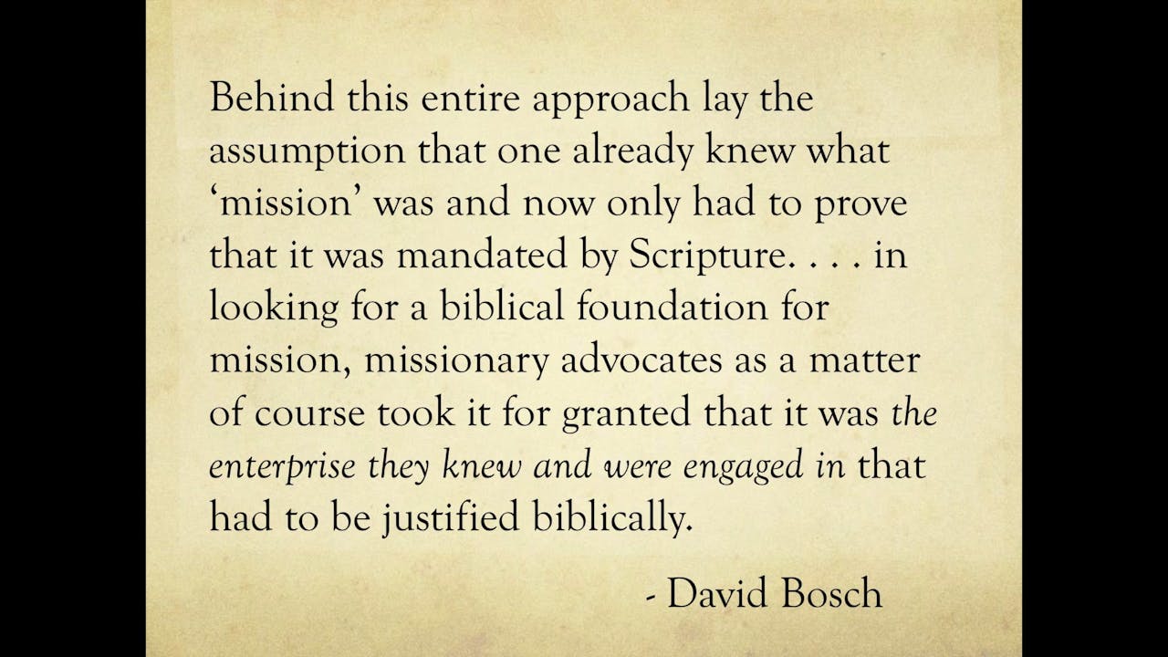 Dr. Michael Goheen: The Missional Church and the Mission of God ...