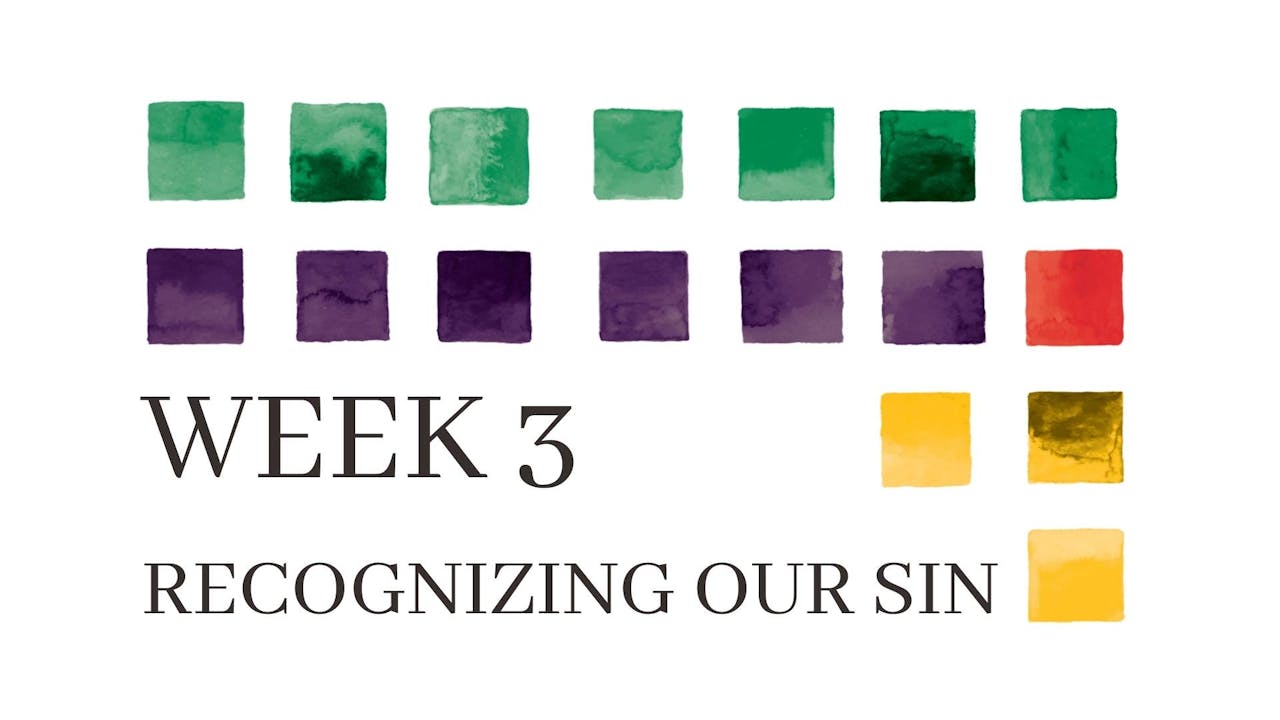 Living the Way of Jesus: Practice 3 - Recognizing Our Sin - Praxis Studio