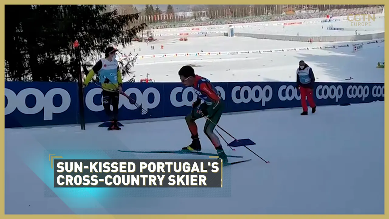 Sun-kissed Portugal's cross-country skier - CGTN Europe - Watch CGTN Now