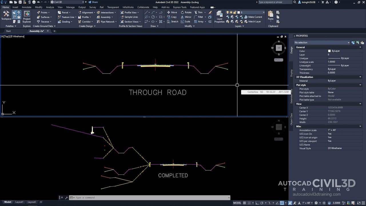 05 Adding Conditional Subassemblies to a Corridor Assembly - Civil 3D 2020 to 2022 Corridor ...