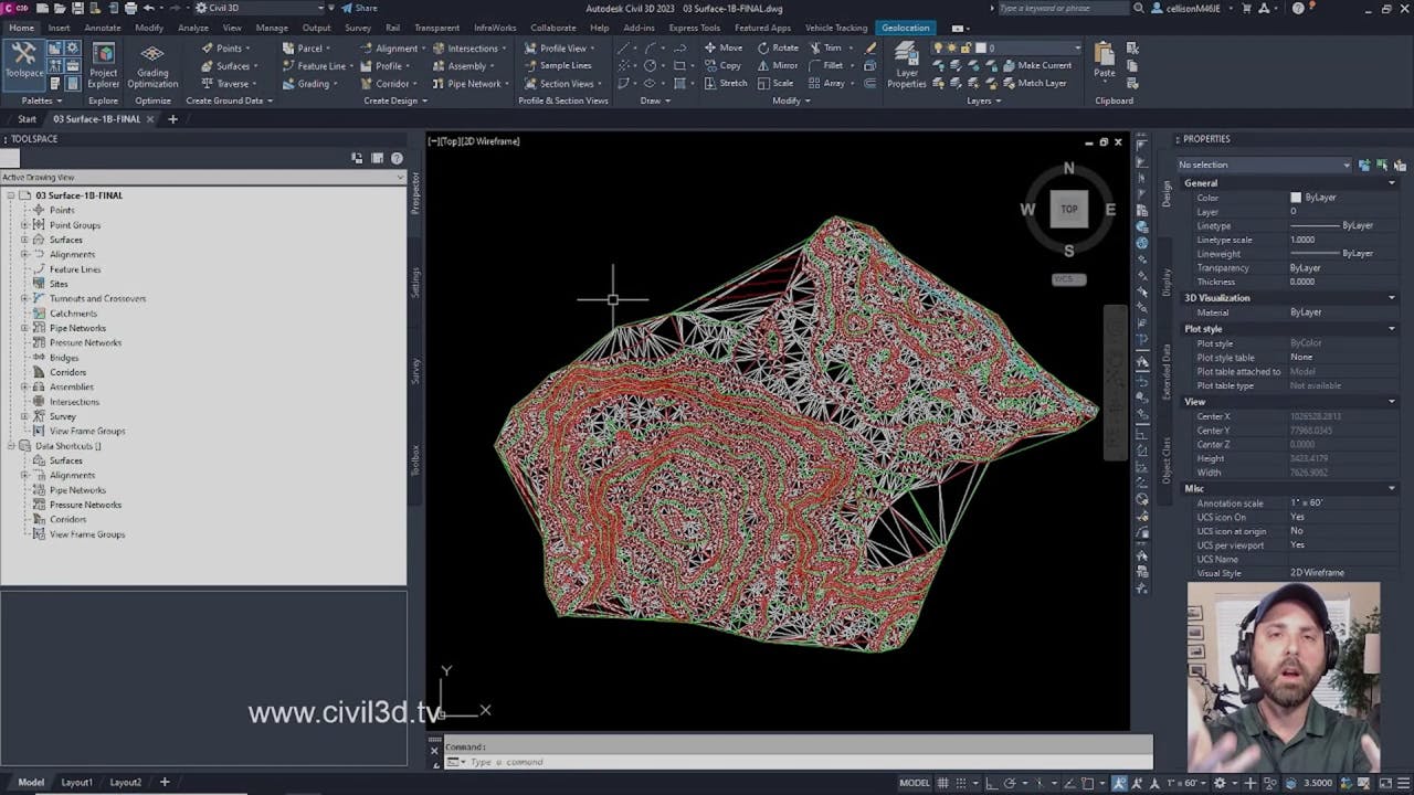 05 Adding an Outer Boundary to a Surface - Civil 3D 2023 to 2024 Surface Essentials - CIVIL3D.TV