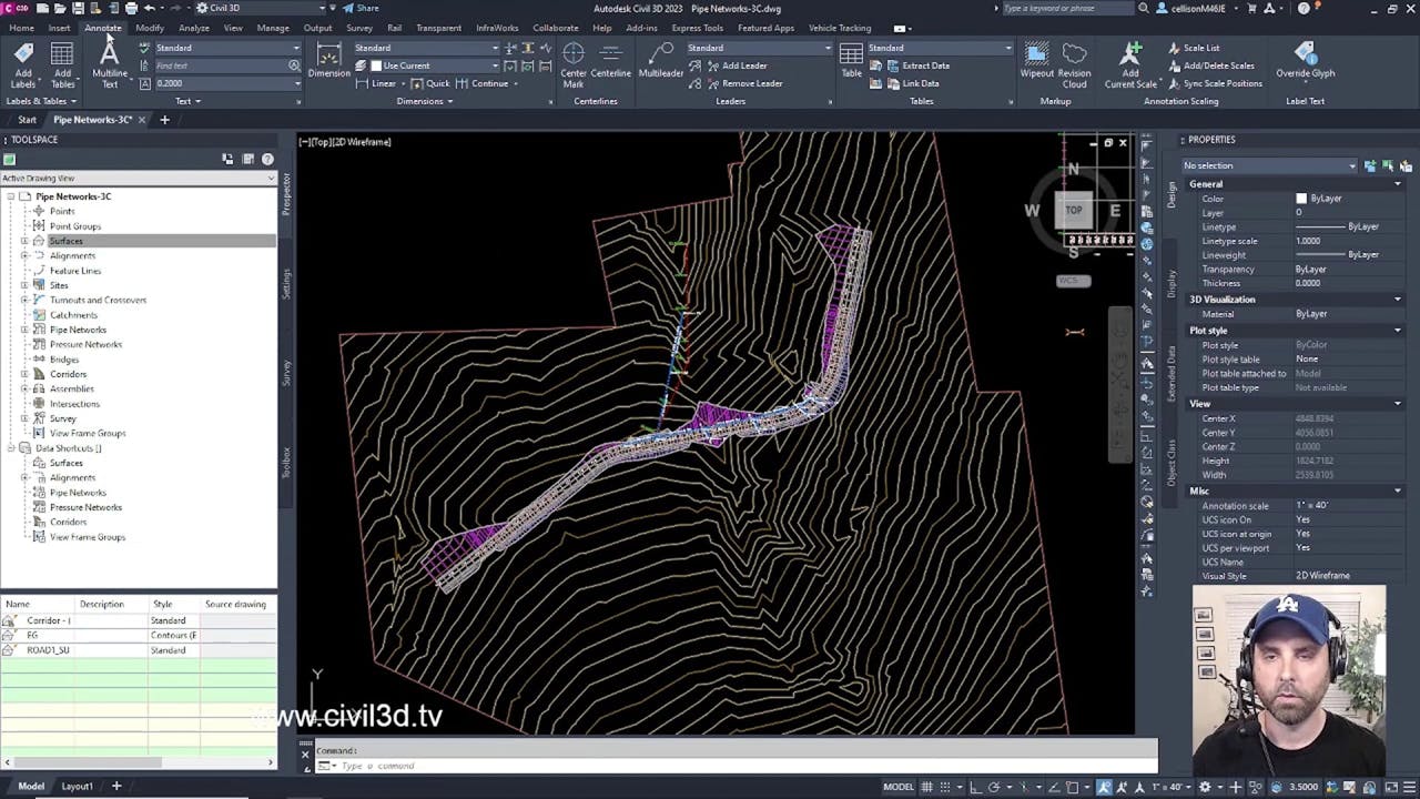 08 Understanding the Annotate Tab - Civil 3D 2023 to 2024 Interface ...