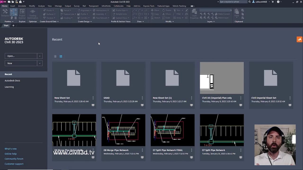 03 Advantages Of Using a Blank Drawing - Civil 3D 2023 to 2024 Interface Essentials - CIVIL3D.TV
