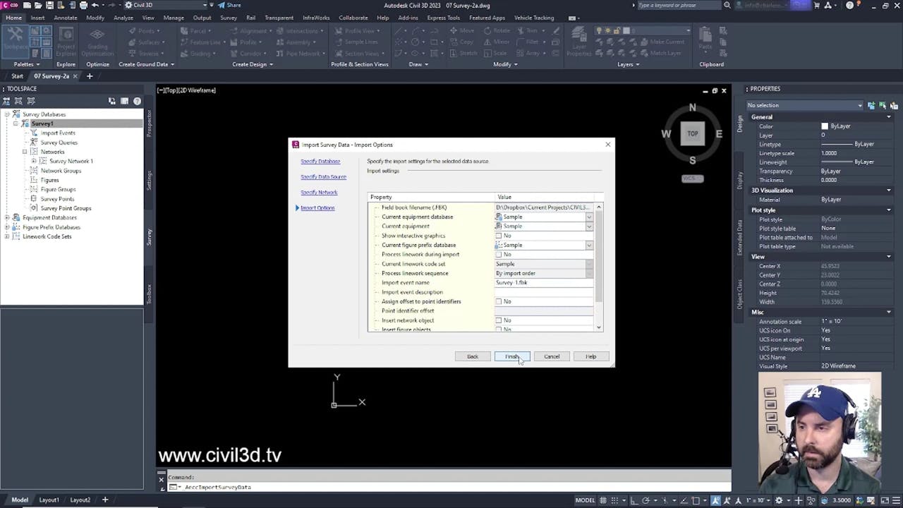 07 Updating Imported Survey Data - Civil 3D 2023 to 2024 Survey Essentials - CIVIL3D.TV