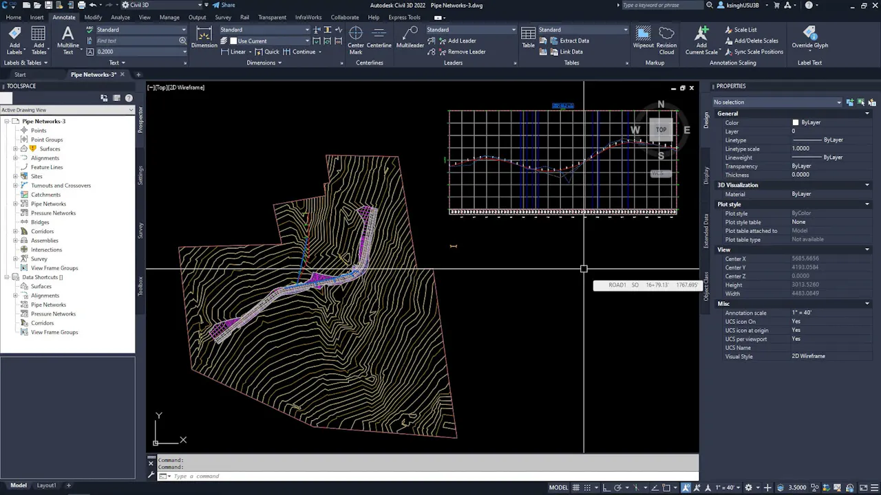 07 Drawing Pipe Network Parts in a Profile View - CIVIL3D.TV
