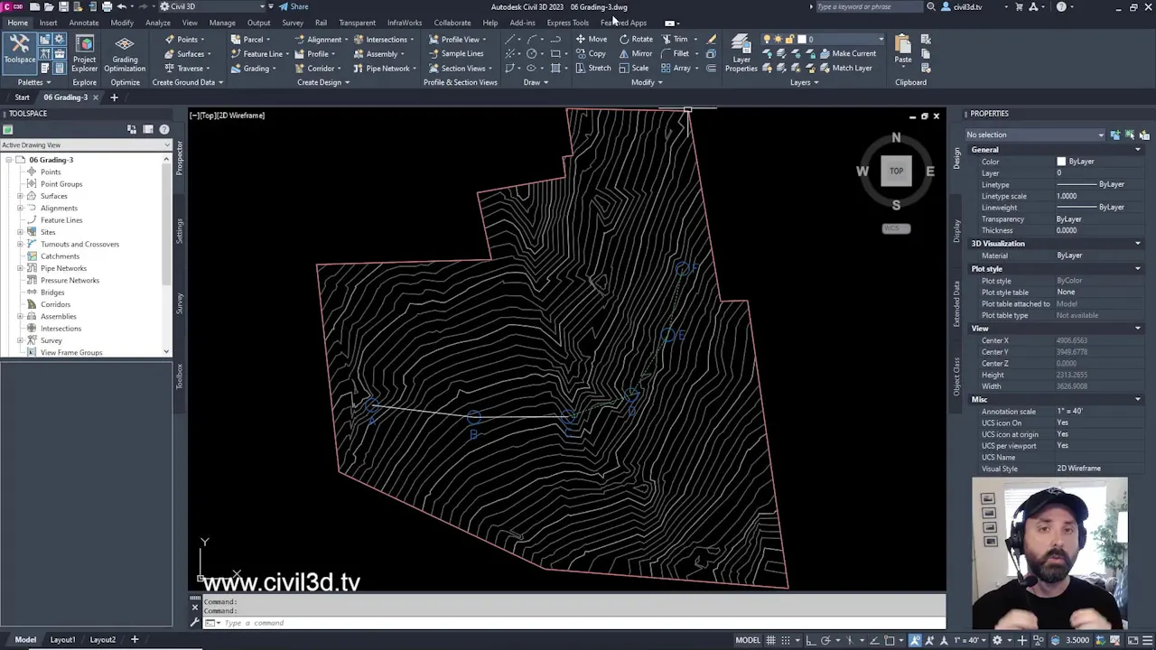 06 Creating A Grading Civil3d Tv