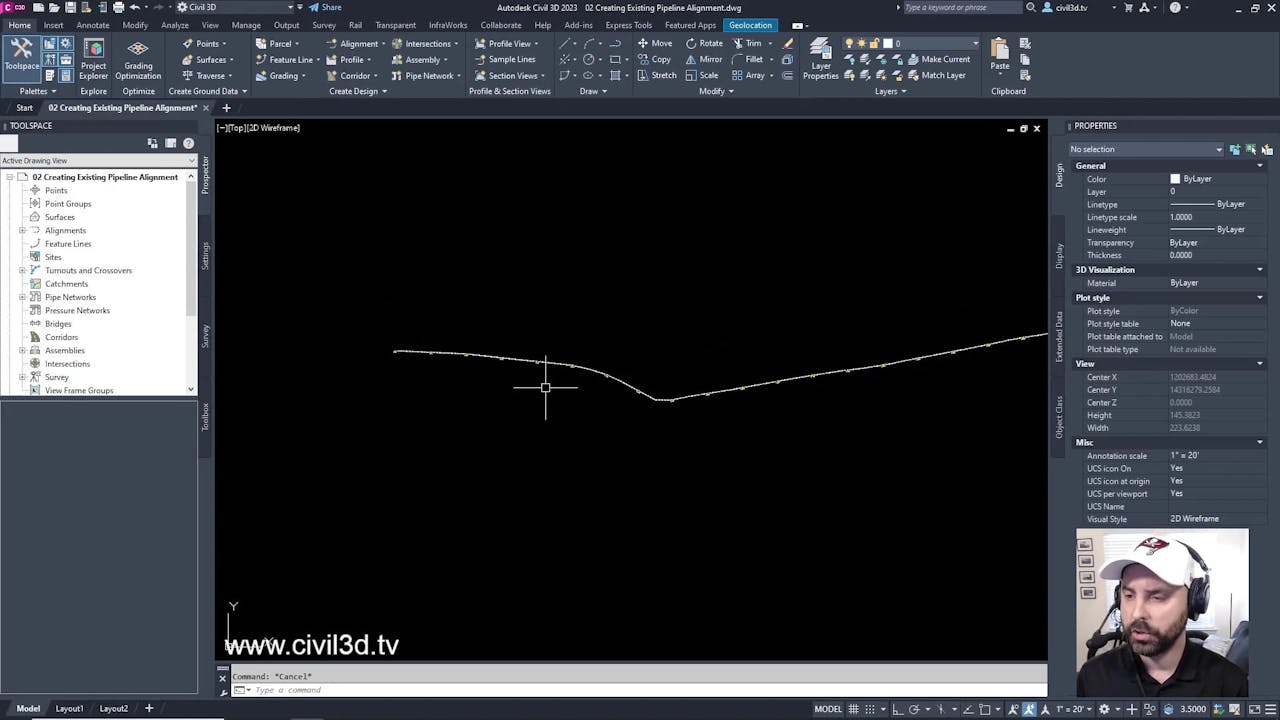 03 Referencing Pipeline Alignment Sheet for Stationing - CIVIL3D.TV