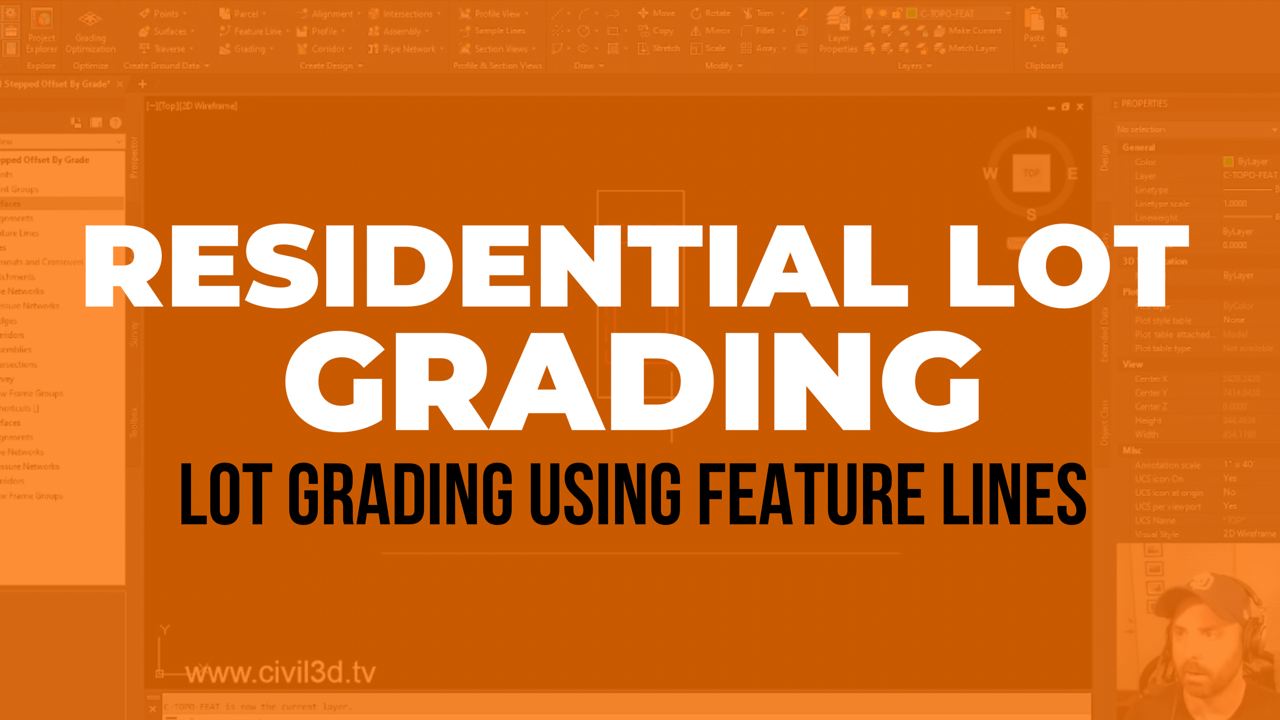 Residential Lot Grading - CIVIL3D.TV