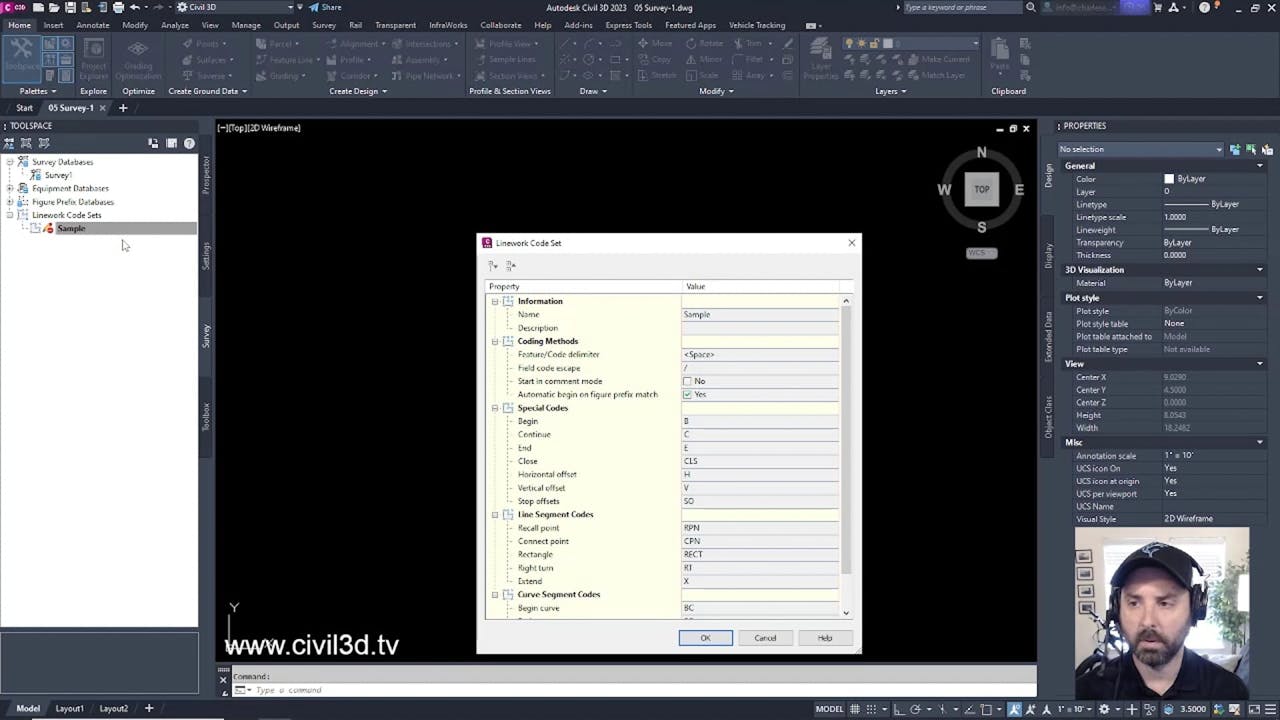 05 Setting Up a Linework Code Set - Civil 3D 2023 to 2024 Survey ...