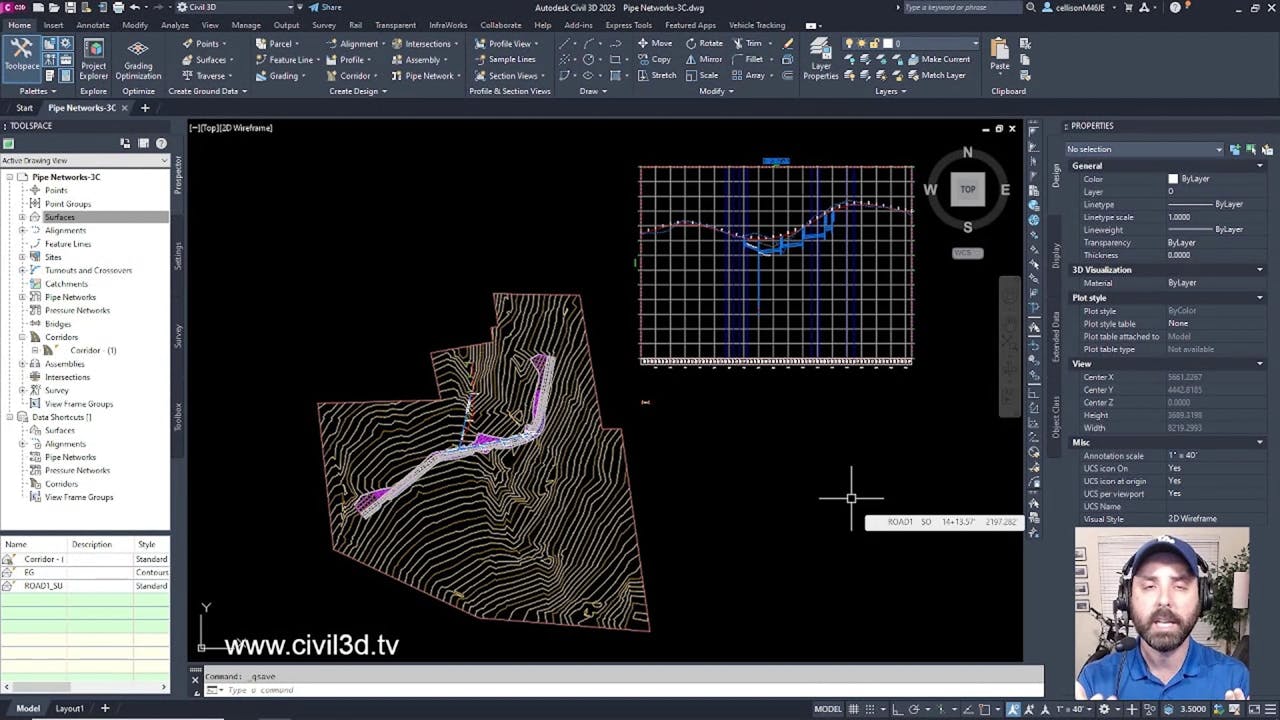 04 Civil 3D Objects and Ribbons - Civil 3D 2023 to 2024 Interface ...