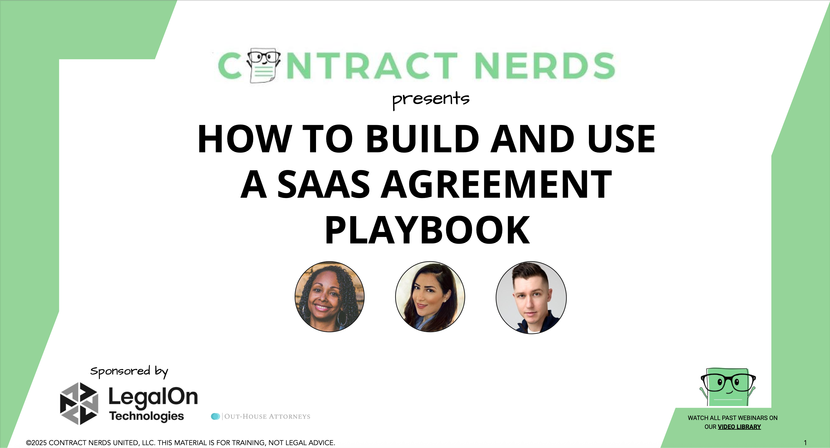 How to Build and Use a Saas Agreement Playbook - Contract Nerds United LLC