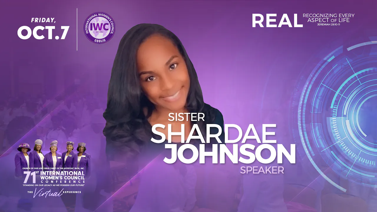Midday Worship with Sister Shardee Johnson - Part 5 - Church of Our ...