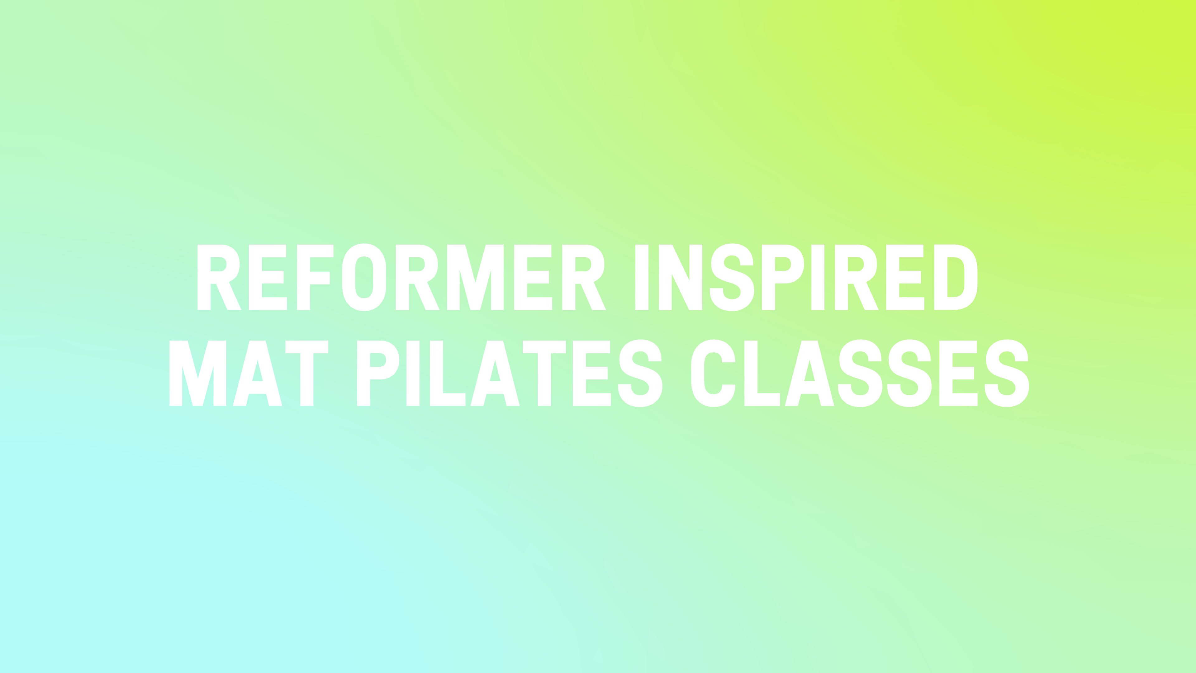 Reformer Inspired Classes - CorePlus Connected