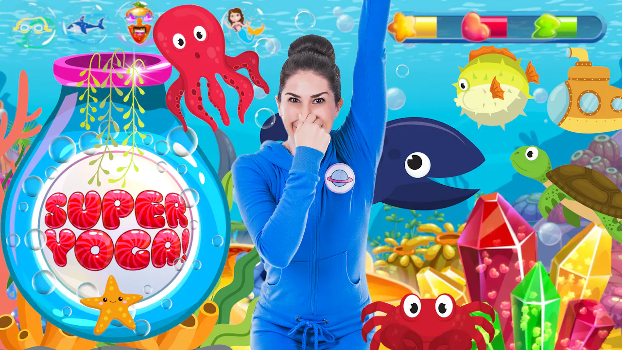 Underwater Party | Super Yoga - Under the Sea - Cosmic Kids App
