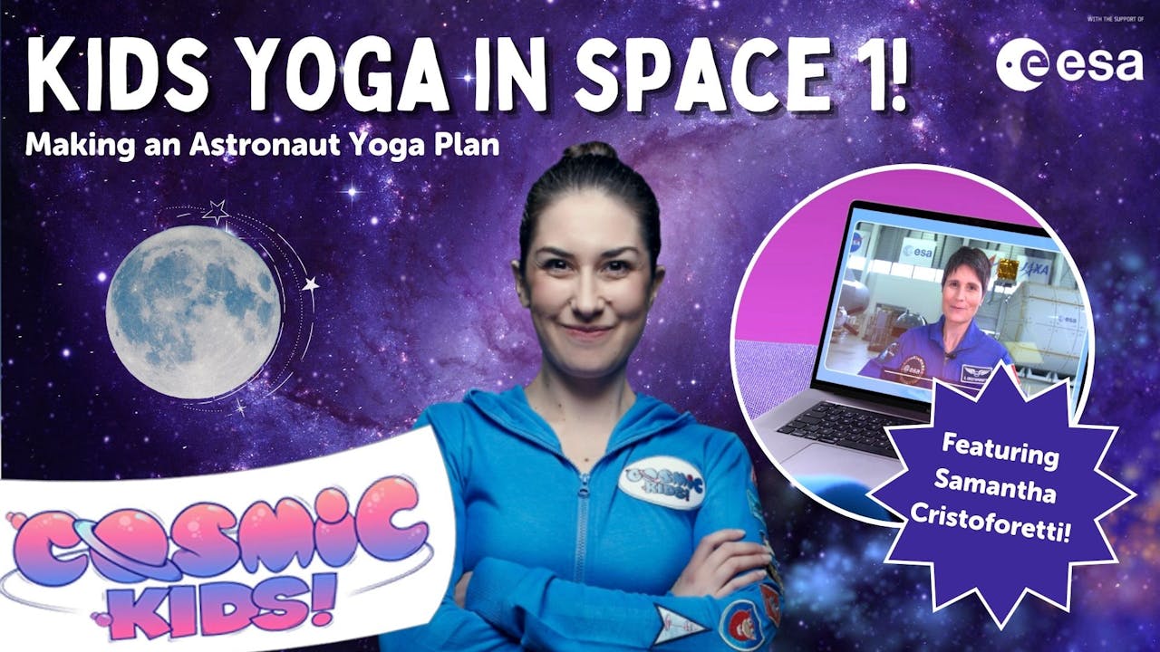 Yoga in Space 1- Making an Astronaut Yoga Plan 🧑‍🚀 Cosmic Kids Special ...