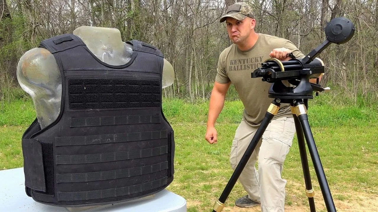 Gatling Gun vs Indestructible Body Armor 💪 - Warrior Poet Society Network