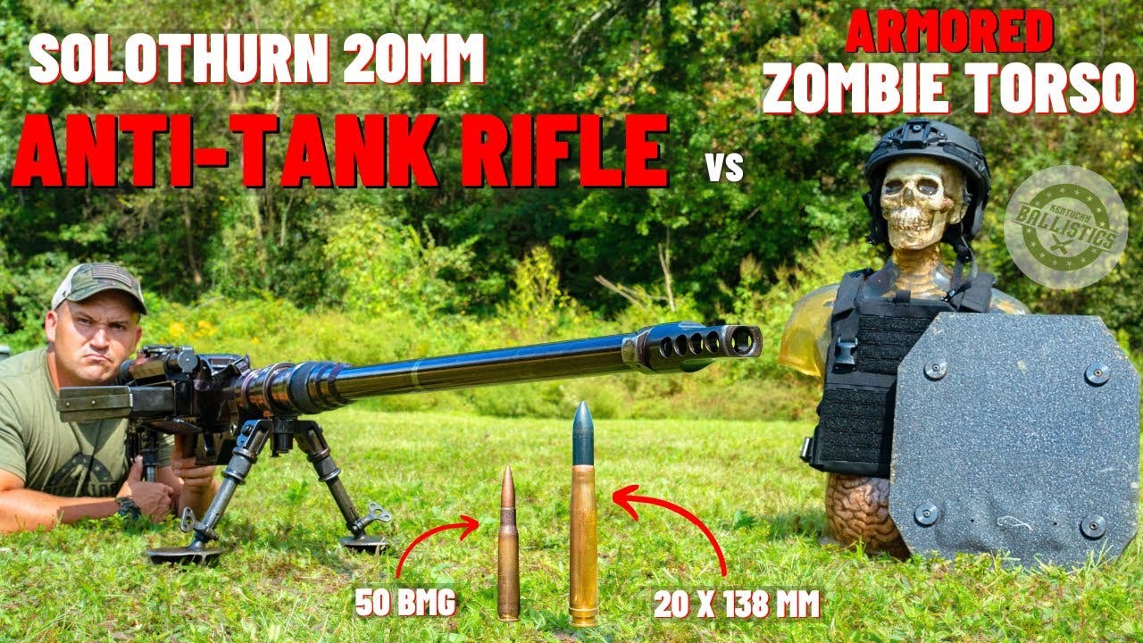 Solothurn 20mm Anti-Tank Rifle vs Armored Zombie Torso (How Lethal Is ...