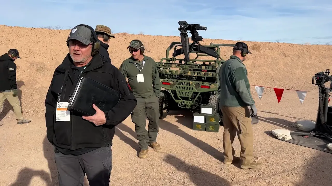 Mini Gun Demo By Profense at SHOT Show Industry Day at the Range - Guns ...