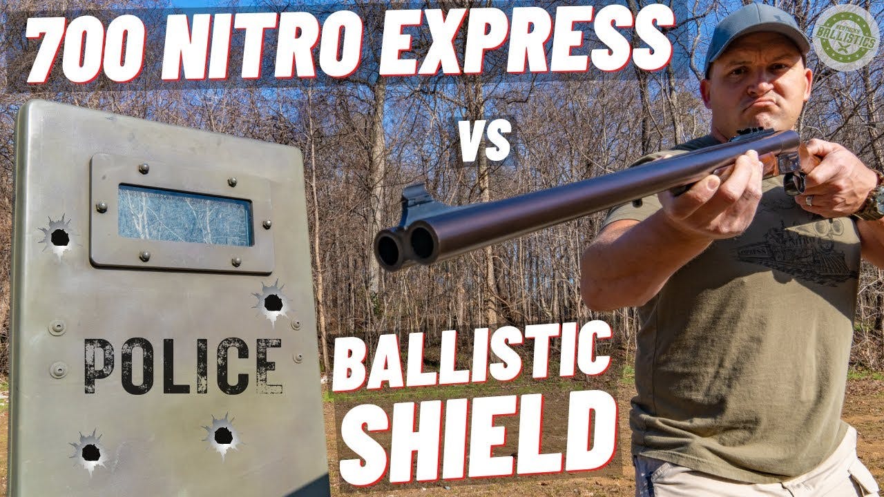 700 NITRO vs BALLISTIC SHIELD 🛡 (World’s Biggest Elephant Gun ...