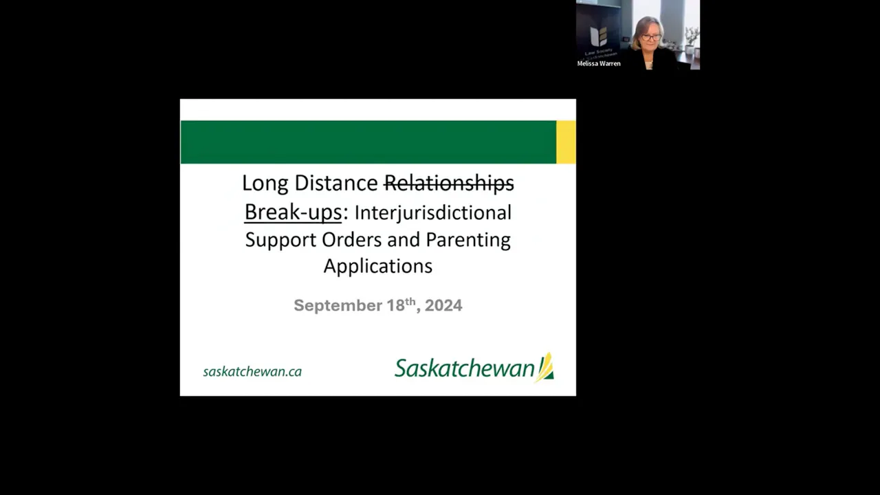 CPD 397 - Long Distance Relationships: Interjurisdictional Support ...