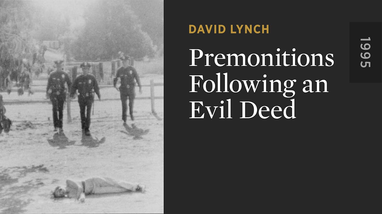 Premonitions Following an Evil Deed - The Criterion Channel