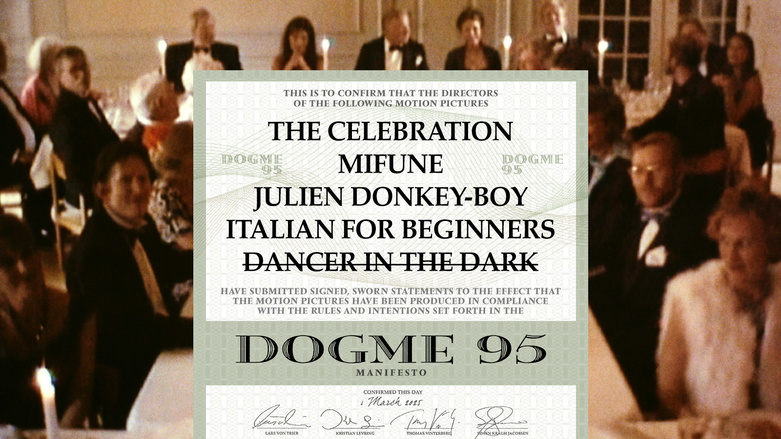Pixel Visions: Dogme 95 and the Emergence of Digital Cinema | Current ...