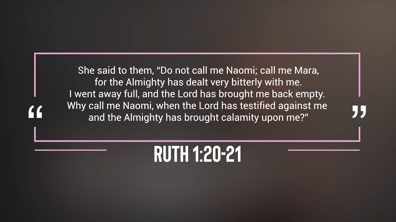 Ruth Chapter 1: And Then There Were Two - A Study on Ruth - Crossings