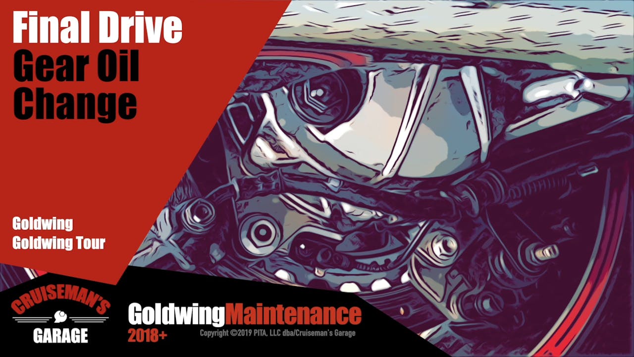 Final drive oil change - Cruiseman's Garage