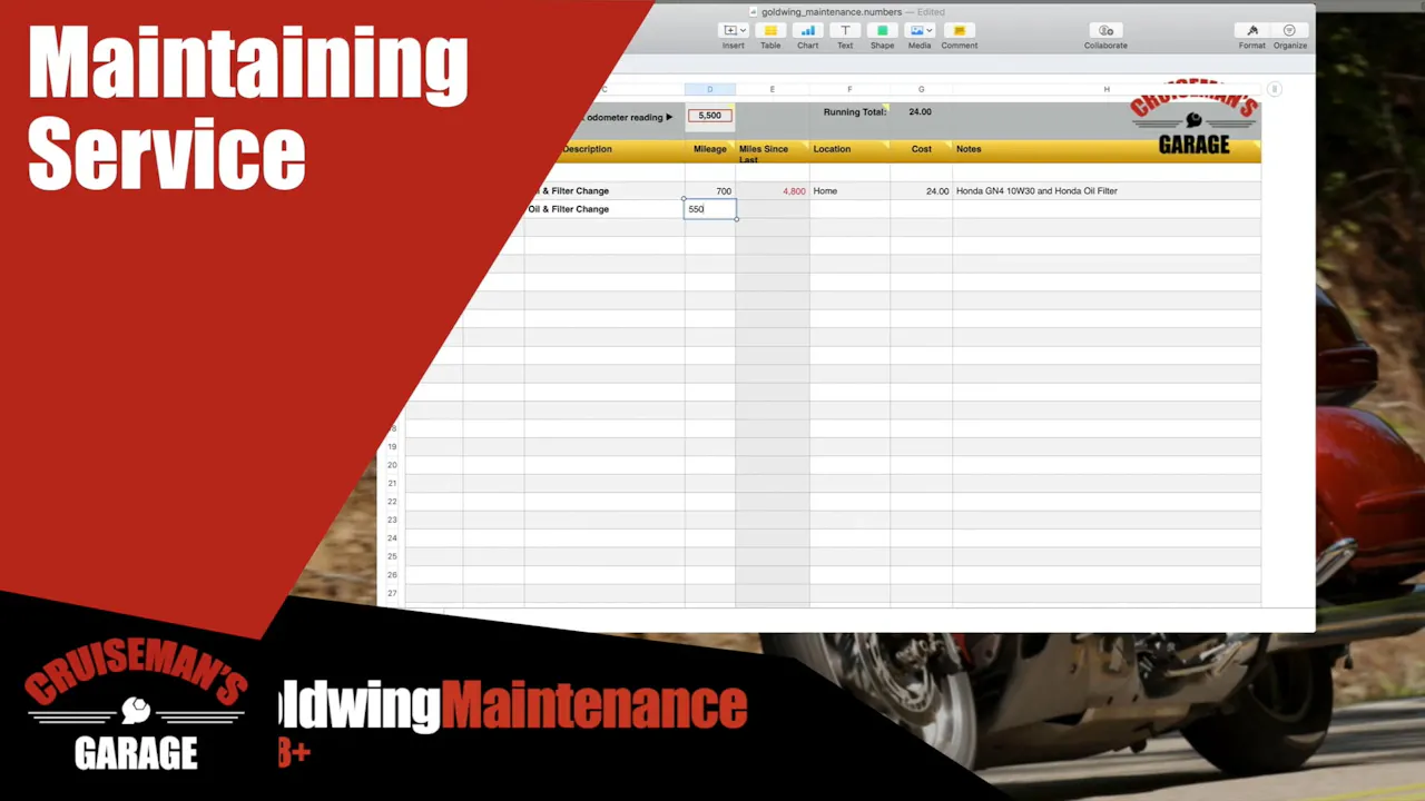 Maintaining Service Records - 2018 - 2026 Goldwing Maintenance ...