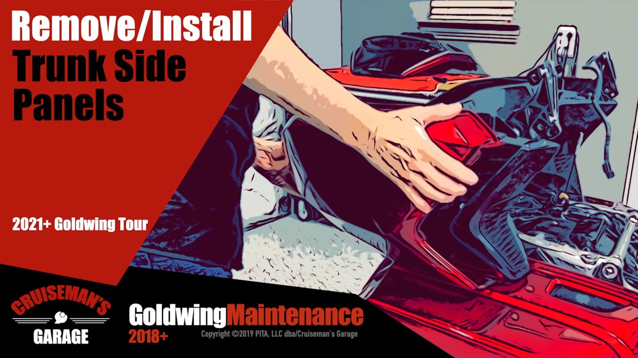 Trunk Side Panels Remove/Install (2021+) - 2018 - 2025 Goldwing ...
