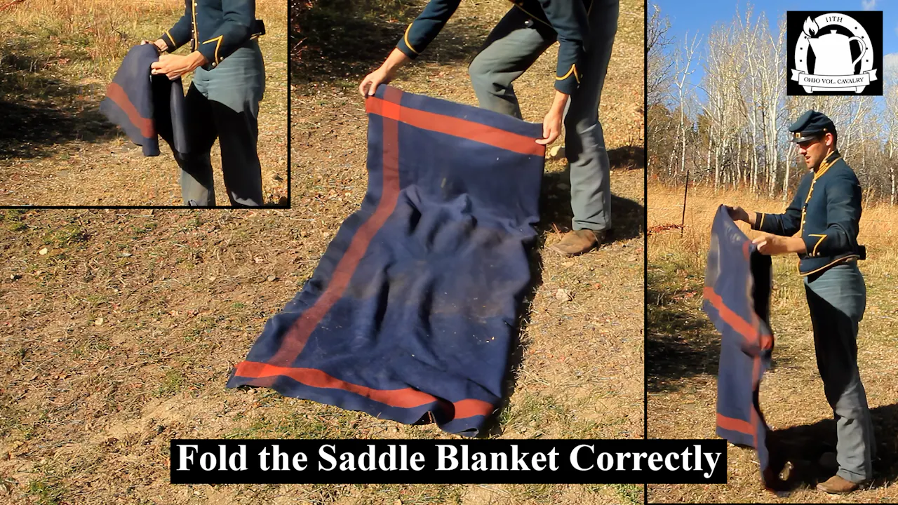 Fold the Cavalry Saddle Blanket - 11th OVC - HistoryFix