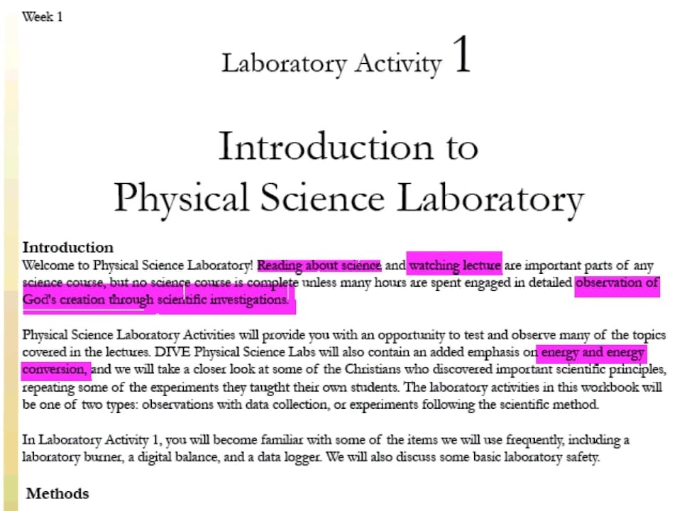 Lab 1 ICP - DIVE into Math and Science