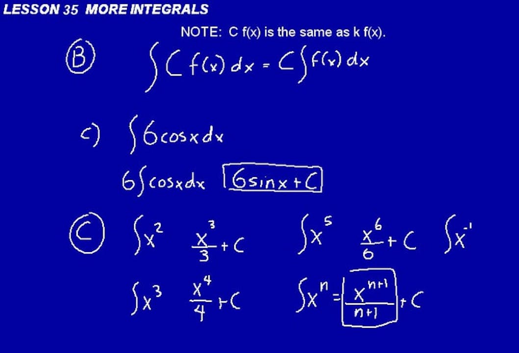 Lesson 35 DIVE Calculus, 2nd Edition - DIVE into Math and Science