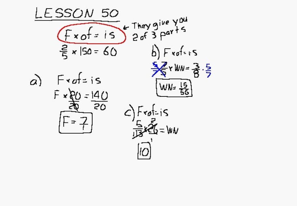 Lesson 50 DIVE Algebra 1/2, 2nd Edition - DIVE into Math and Science