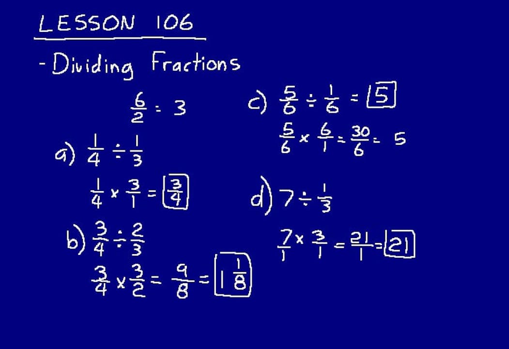 Lesson 106 DIVE 6/5, 2nd Edition - DIVE into Math and Science