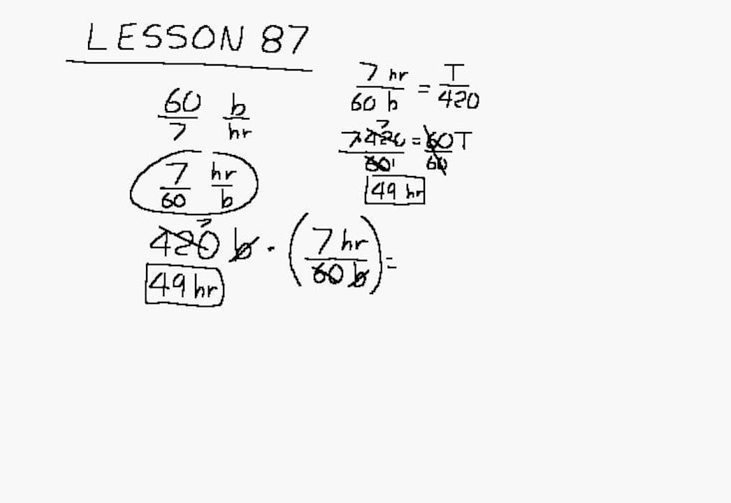 Lesson 87 DIVE Algebra 1/2, 2nd Edition - DIVE into Math and Science