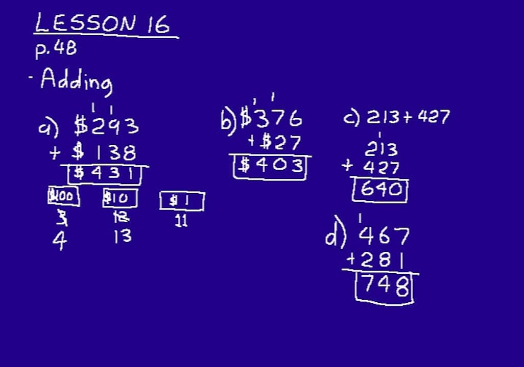 Lesson 16 DIVE 5/4, 2nd Edition - DIVE into Math and Science