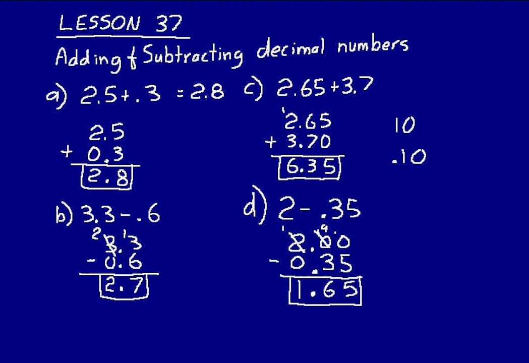 Lesson 37 DIVE 7/6, 3rd Edition - DIVE into Math and Science