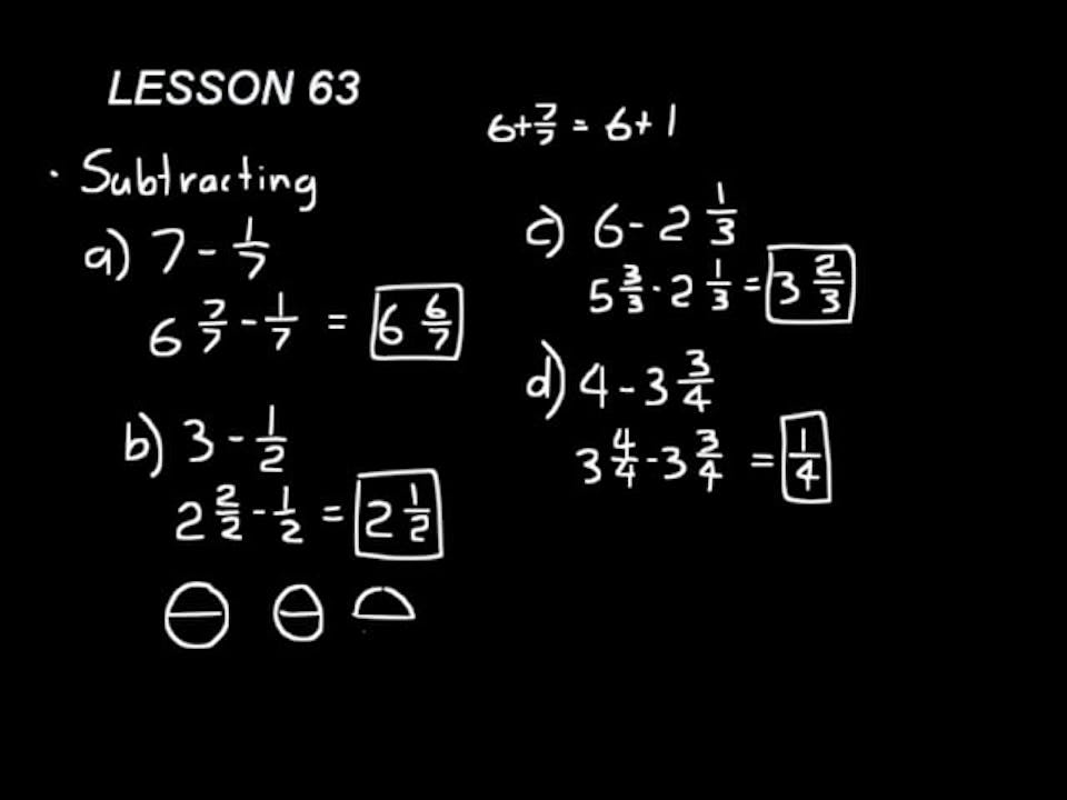 Lesson 63 DIVE 6/5, 3rd Edition - DIVE Lectures for Saxon Math 6/5, 3rd ...